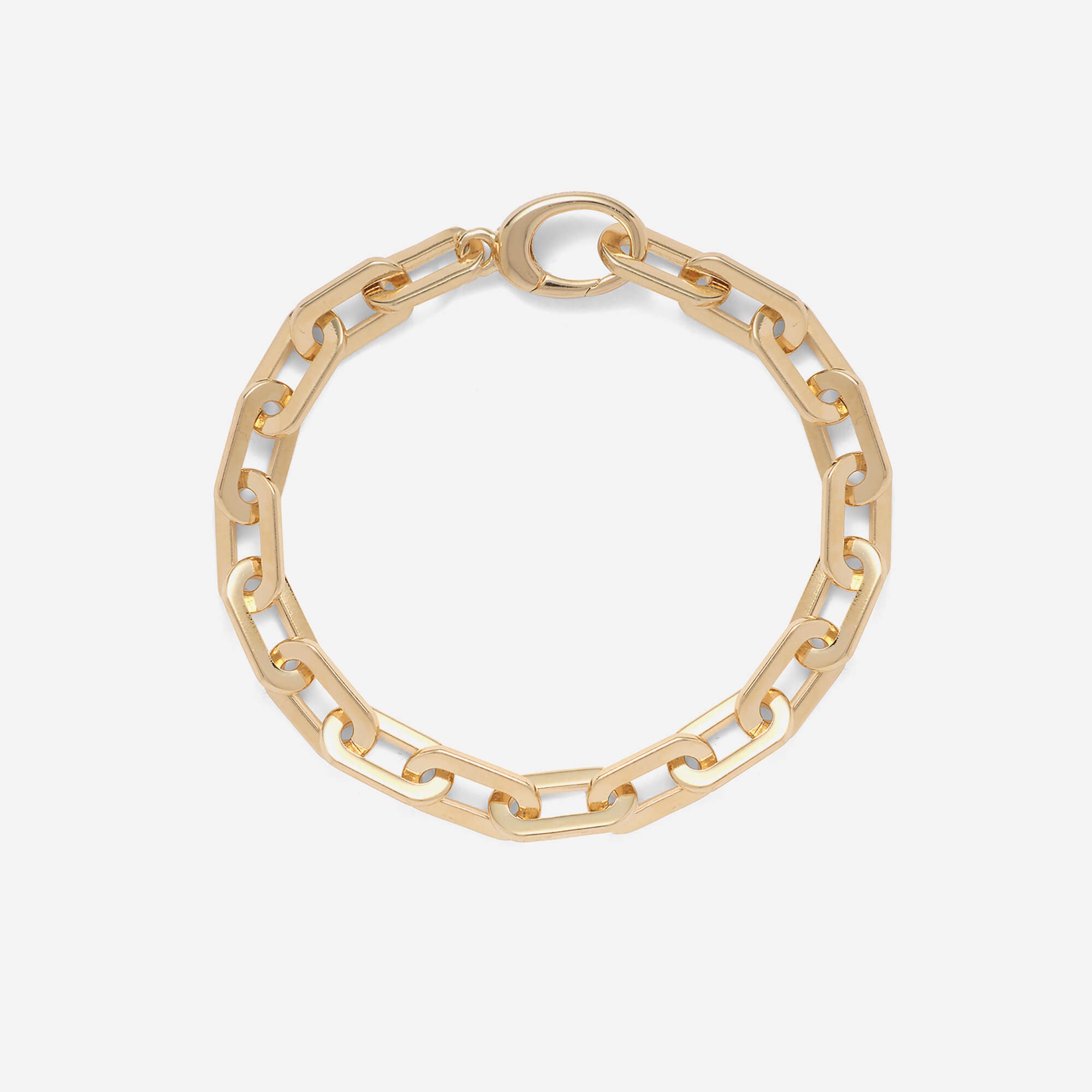 Octagon Chain Bracelet in Gold