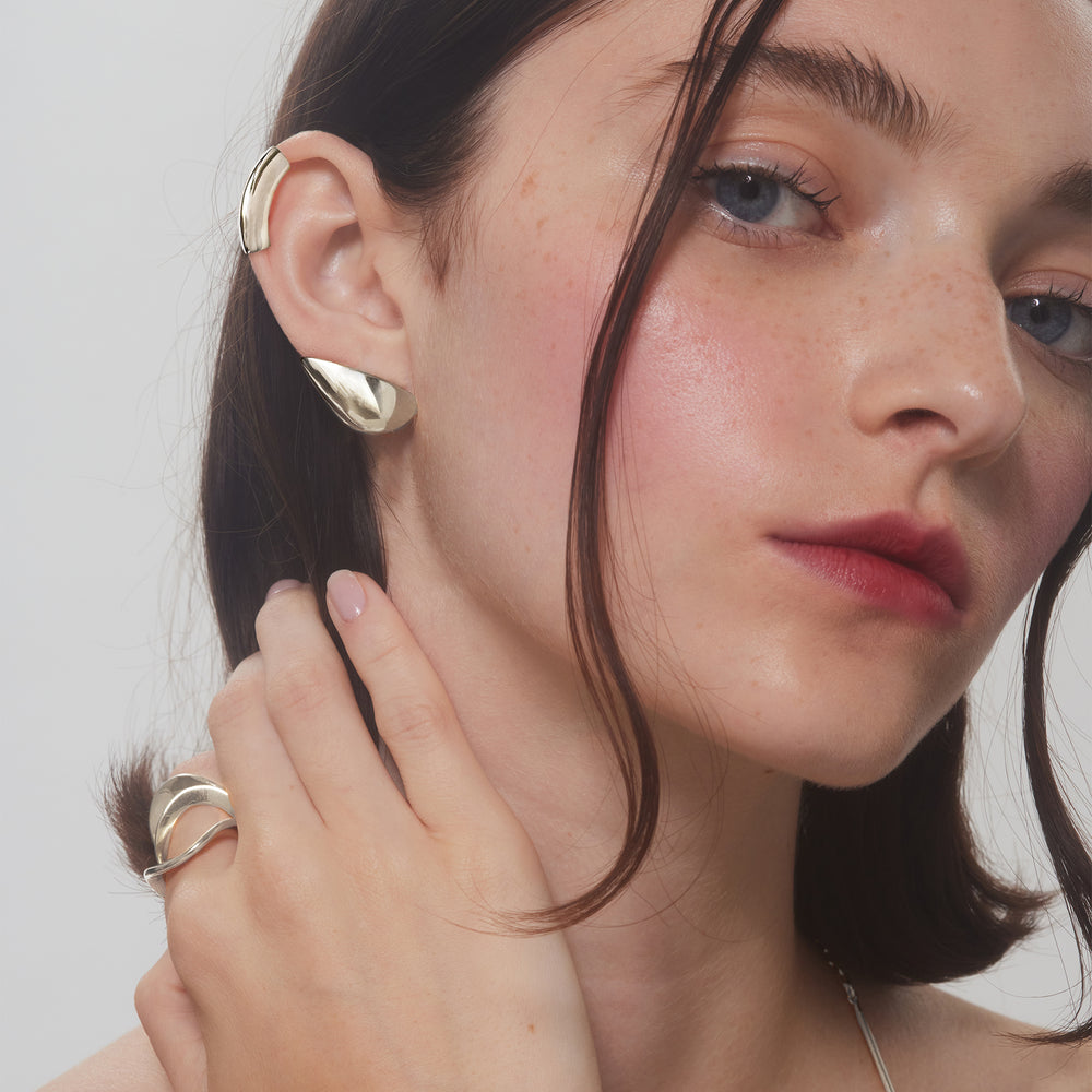 Helix Ear Cuff –Surreal No-Piercing Cartilage Cuff in Silver | Lady ...