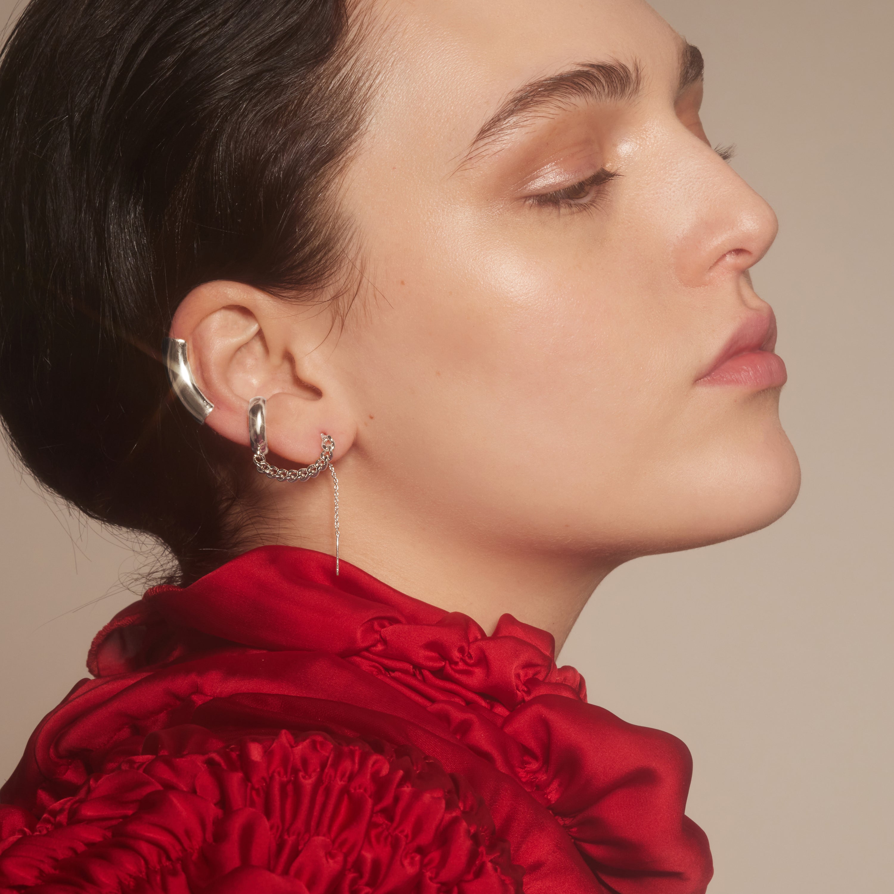 Helix Ear Cuff –Surreal No-Piercing Cartilage Cuff in Silver | Lady ...