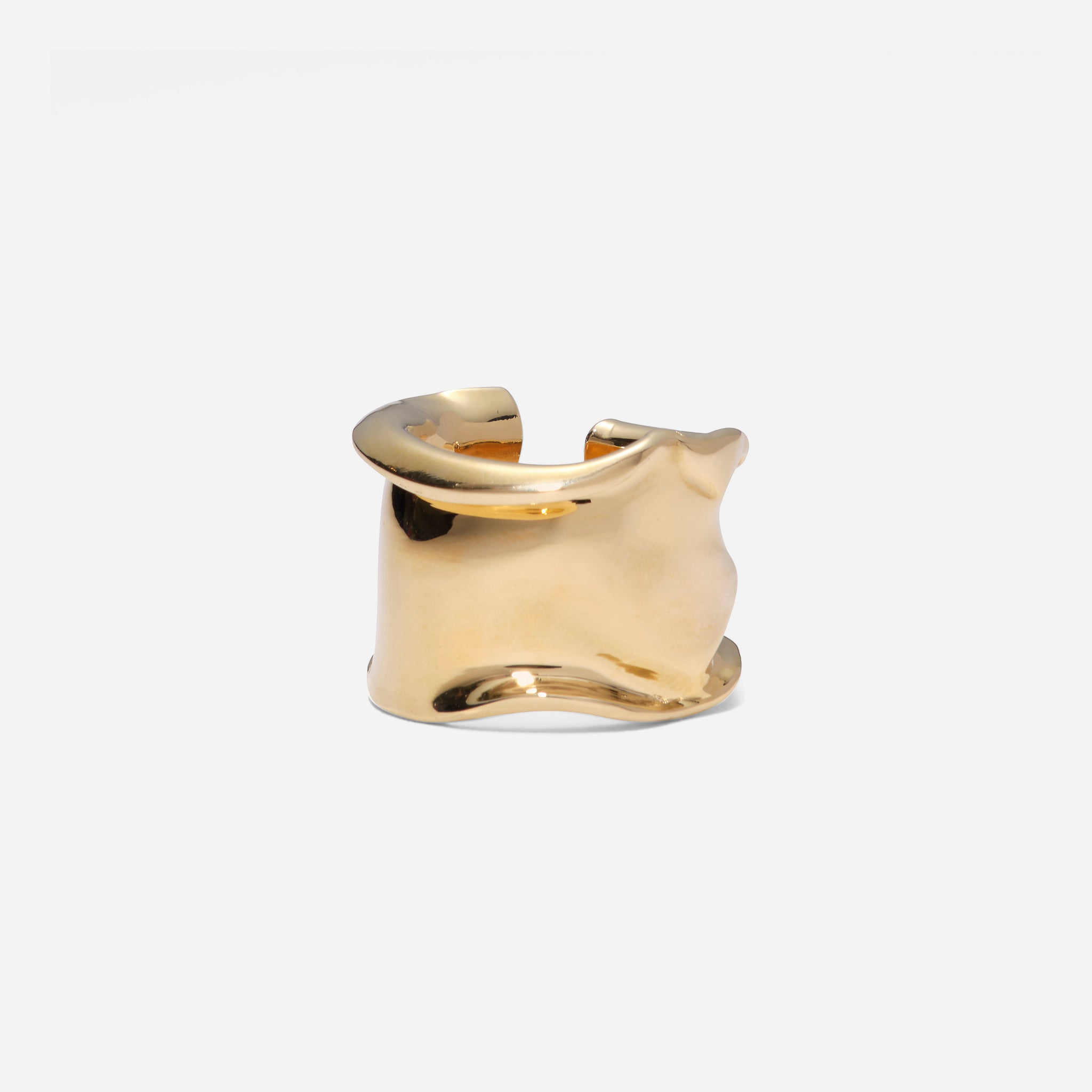 Warp Ring – Sculptural Gold Statement Ring | Lady Grey