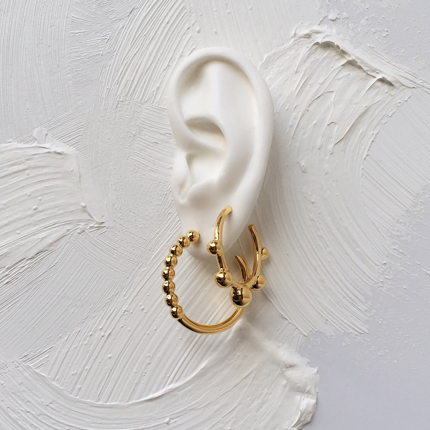 Rise Hoops in Gold