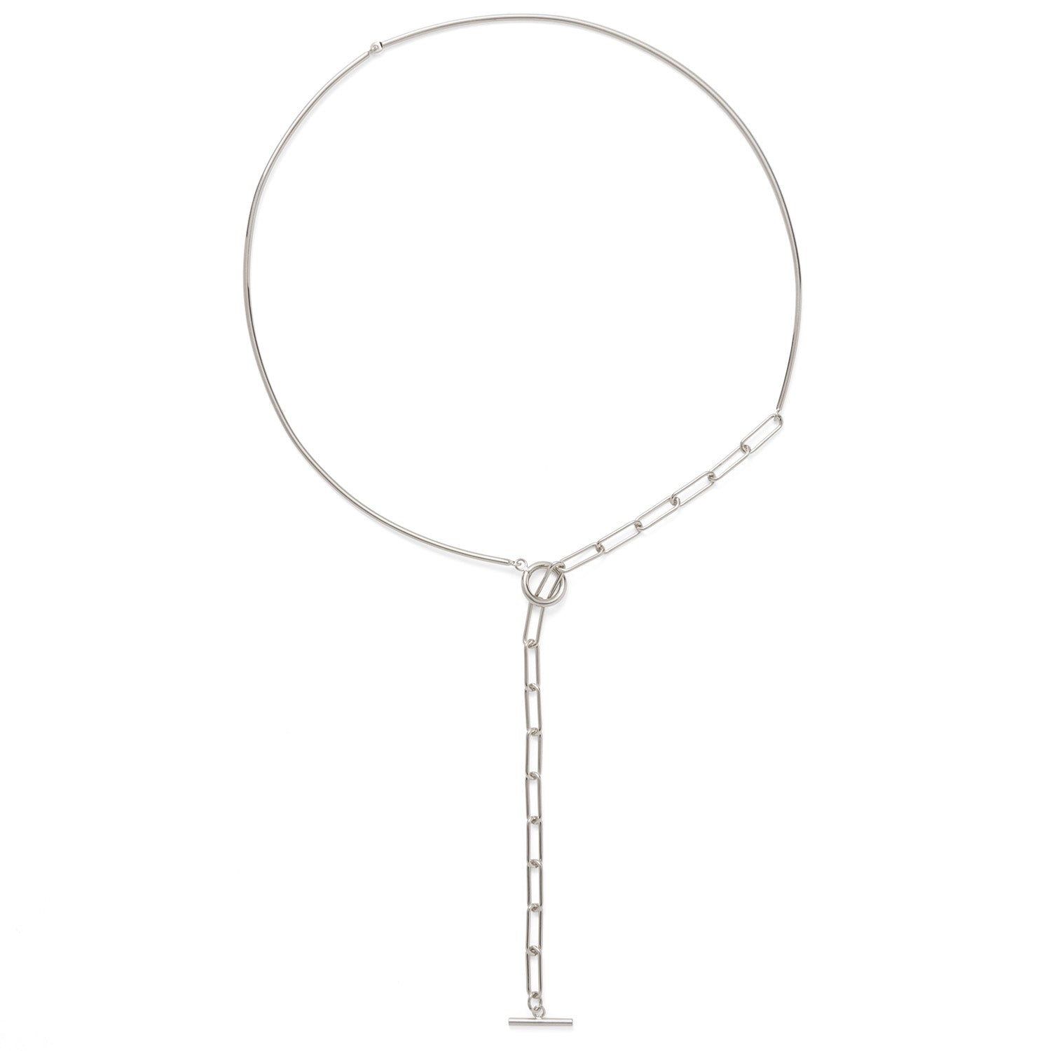 Toggle Collar in Silver