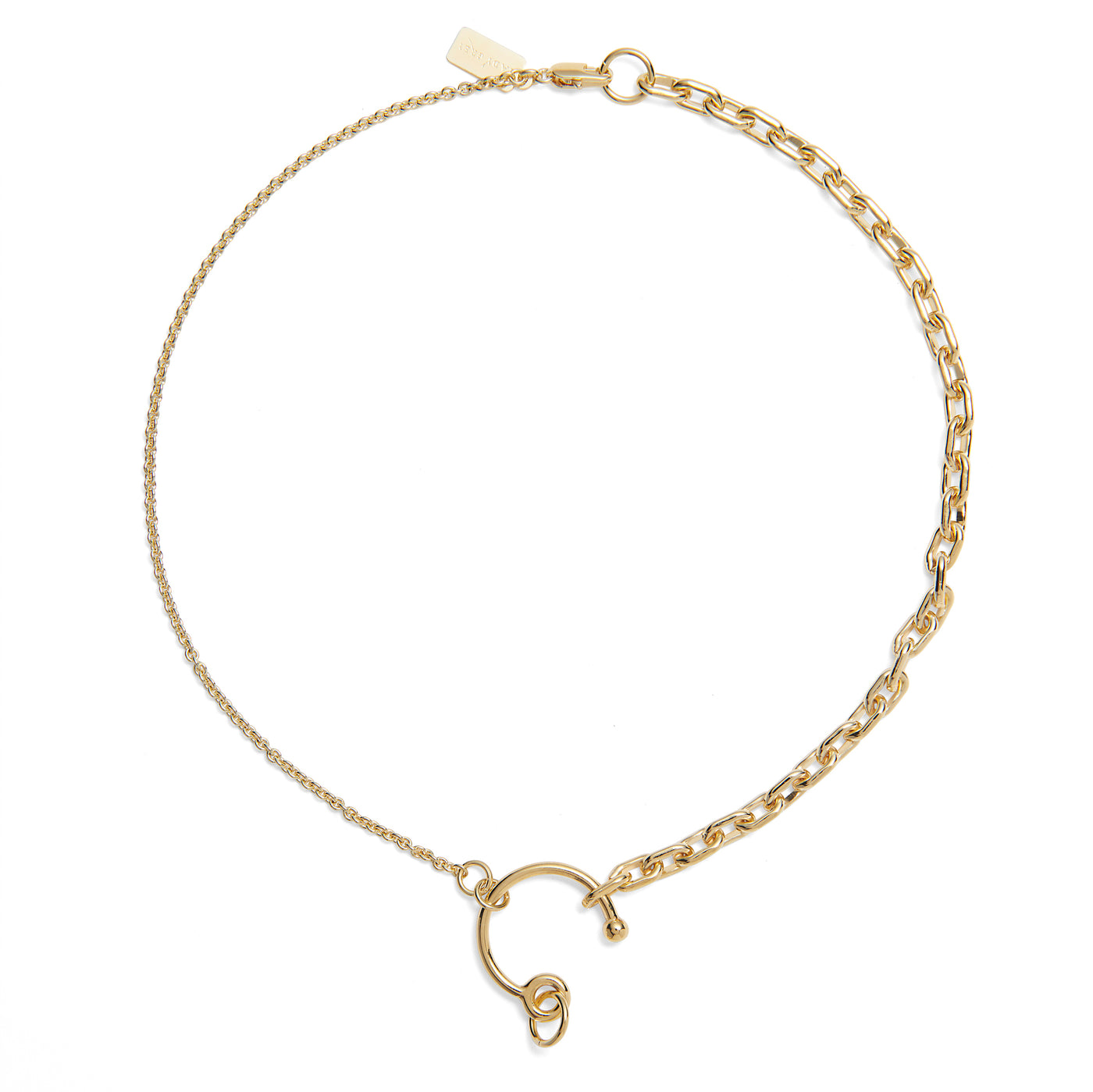 Eyelet Necklace in Gold