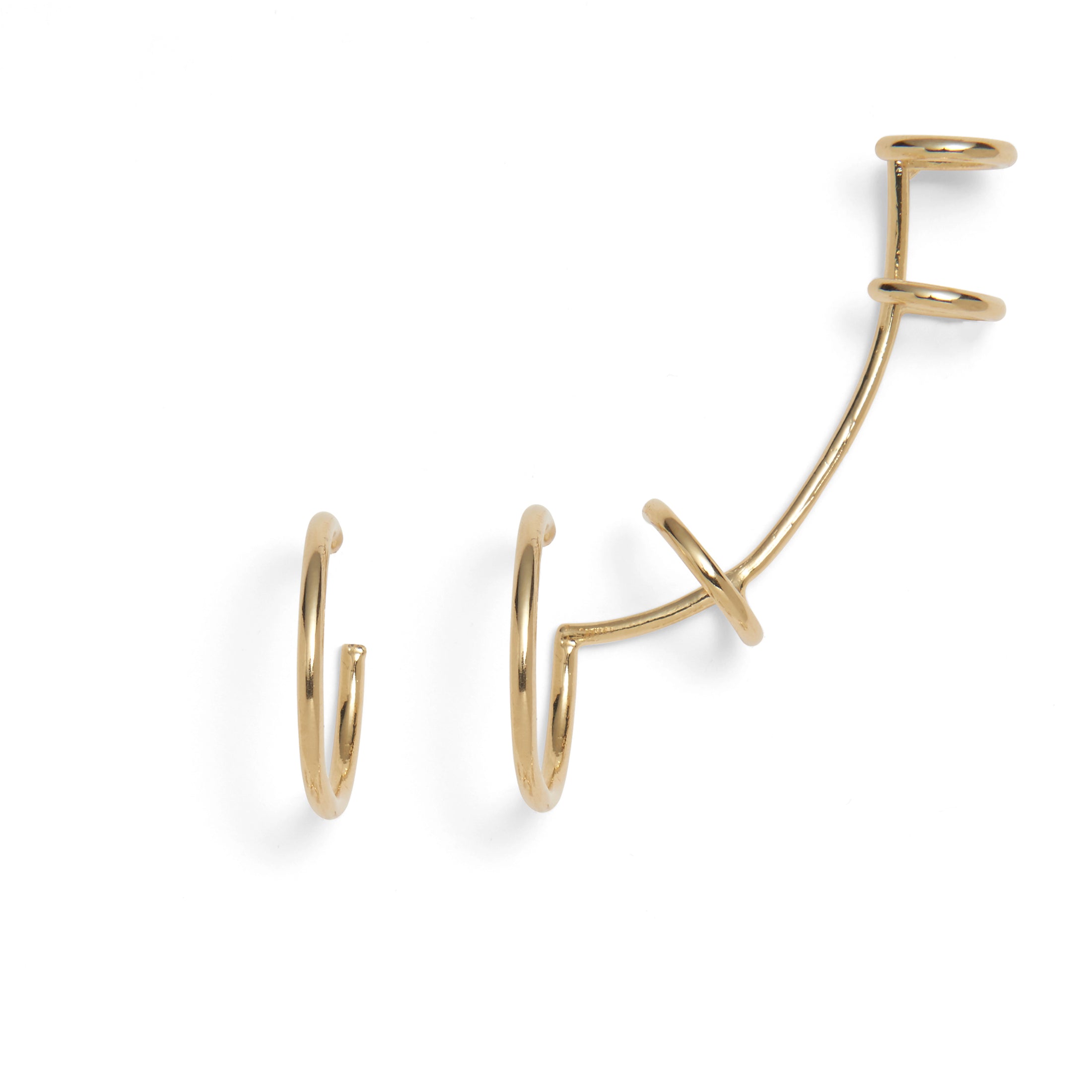 Hoop Ear Cuff in Gold