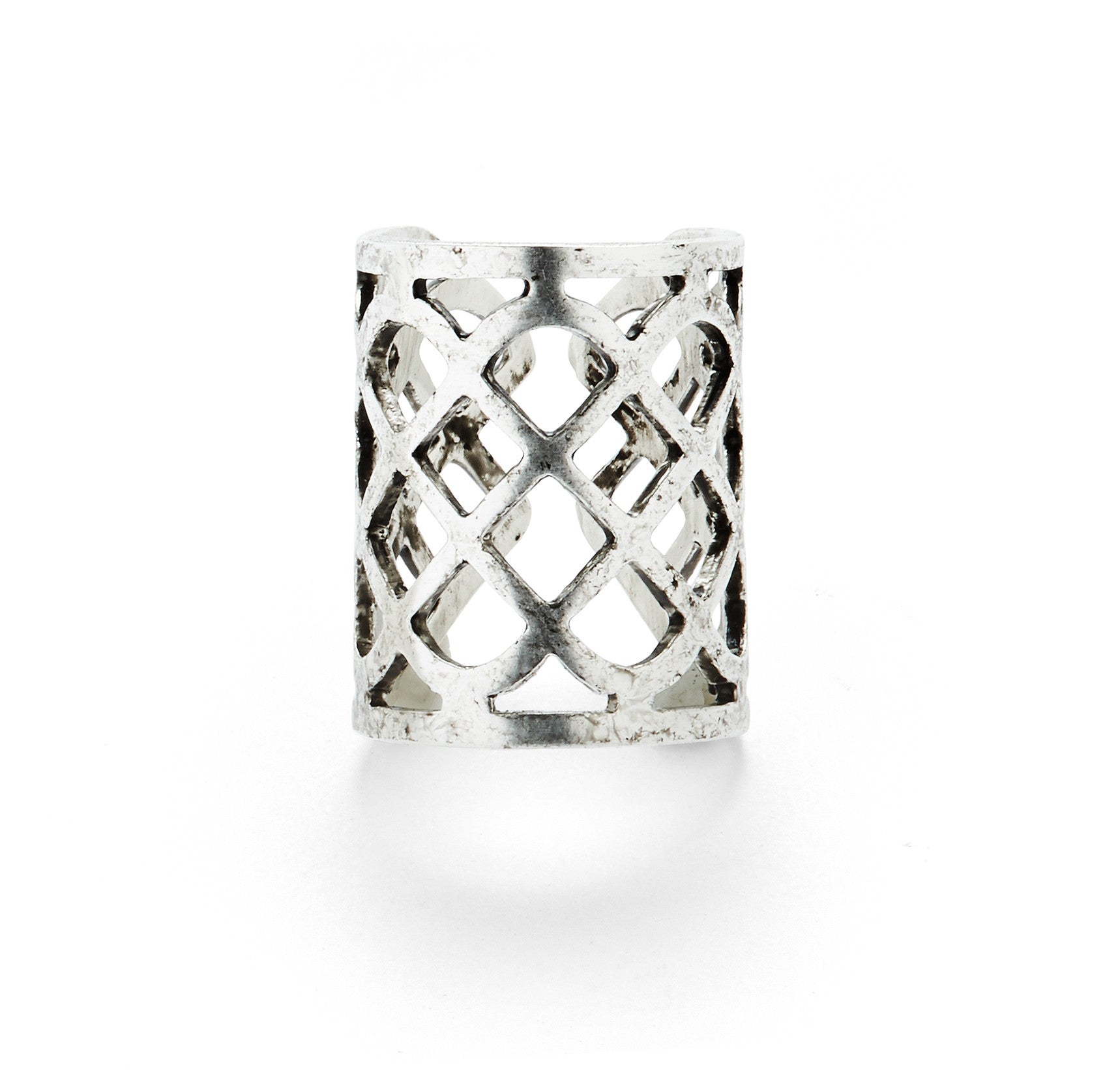 Lattice Ring in Silver